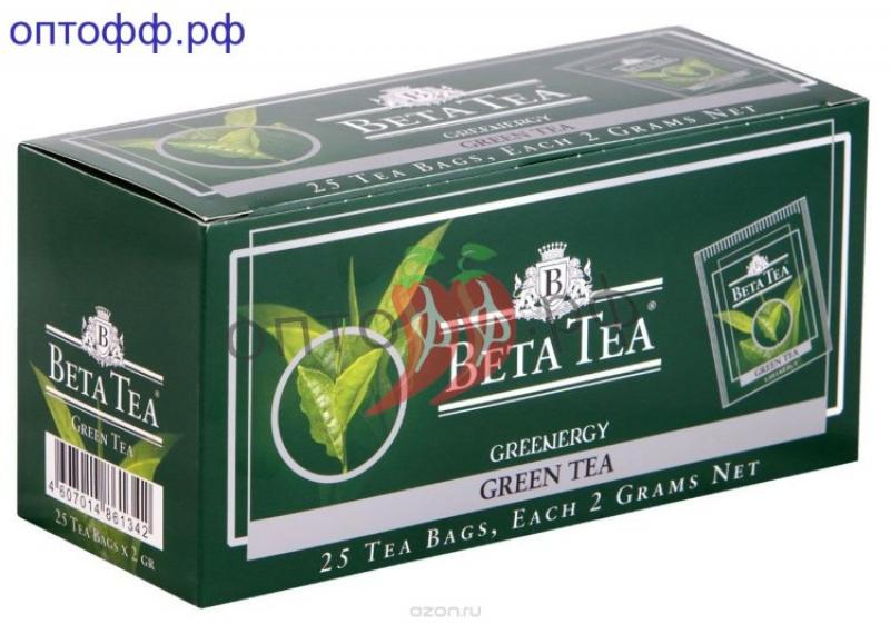 Чай Beta Tea зеленый пакетированный 25*1,5 г